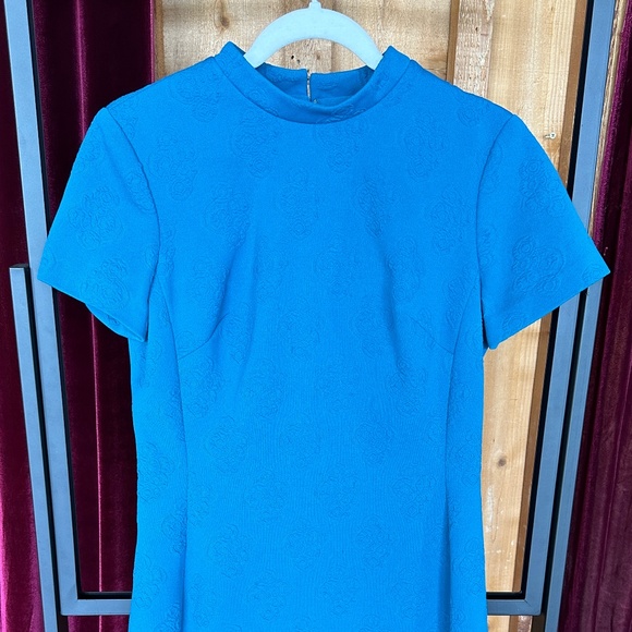 Edith Flagg of California | Dresses | Vintage 96s Short Teal Dress With ...